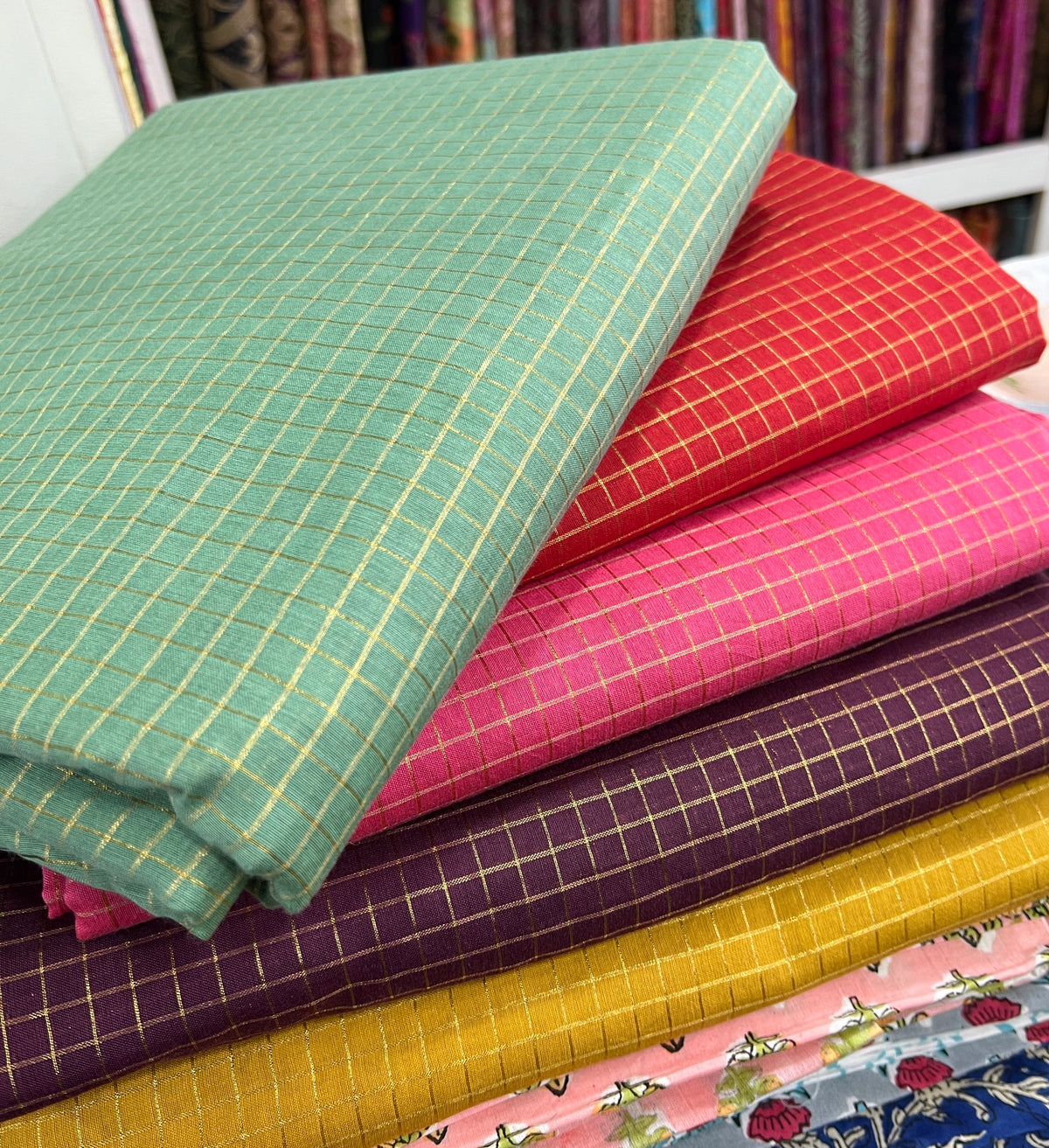 SILK COTTON CHECKS – Akrithi