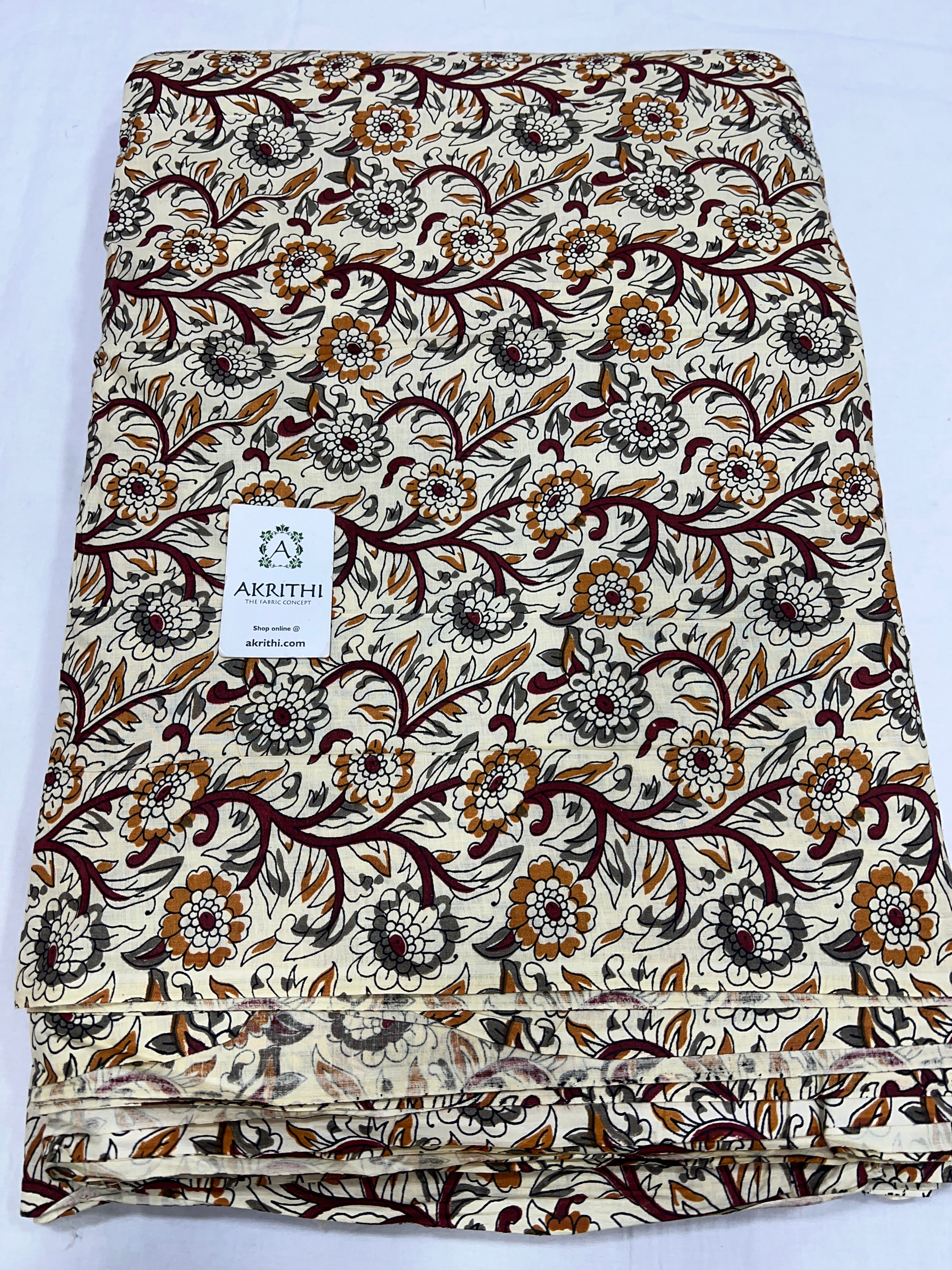 Buy pure cotton fabrics online | Plain cotton and printed cotton fabric ...