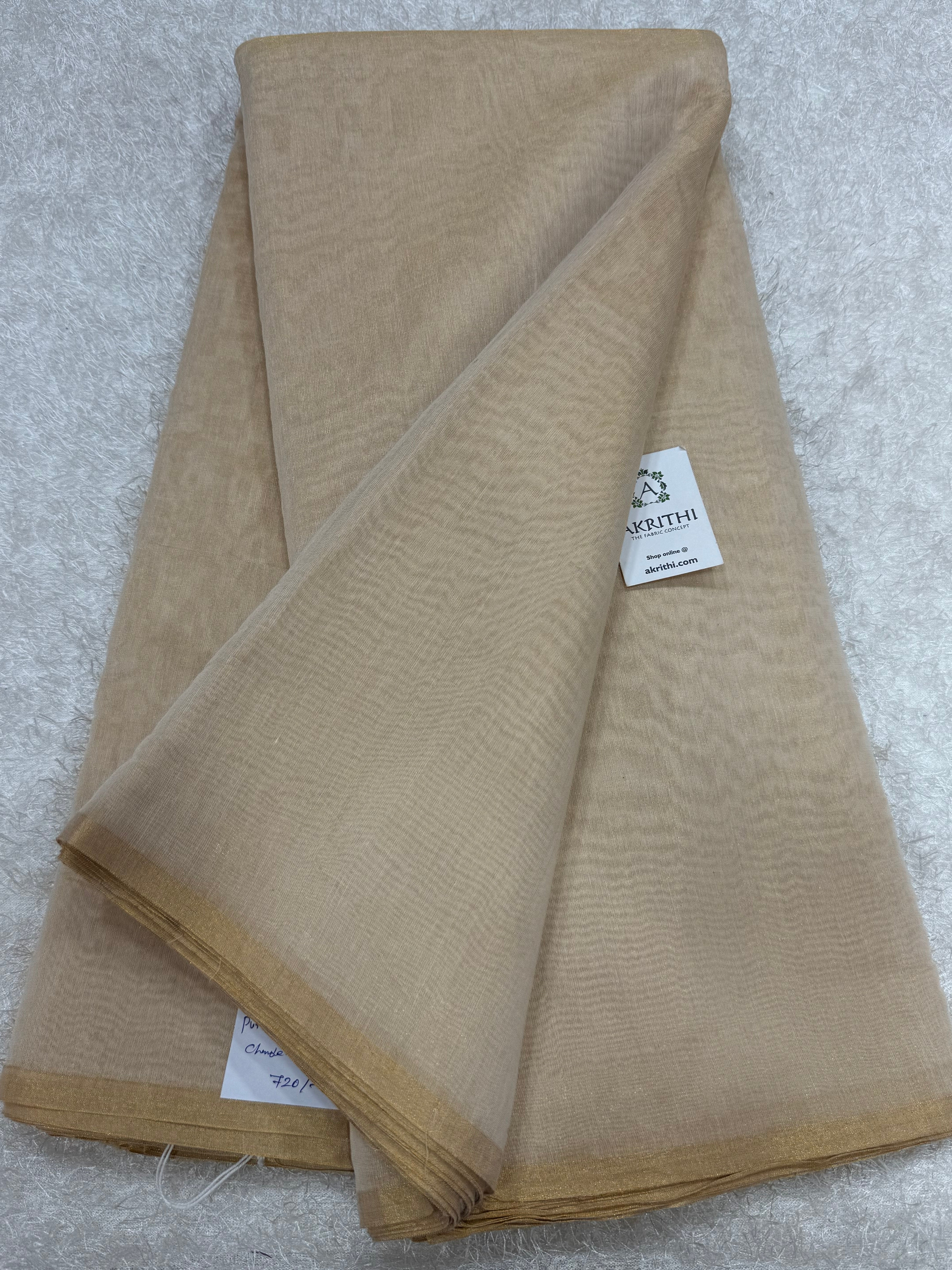 Buy embroidered chanderi fabric online | Chanderi fabric online. – Akrithi