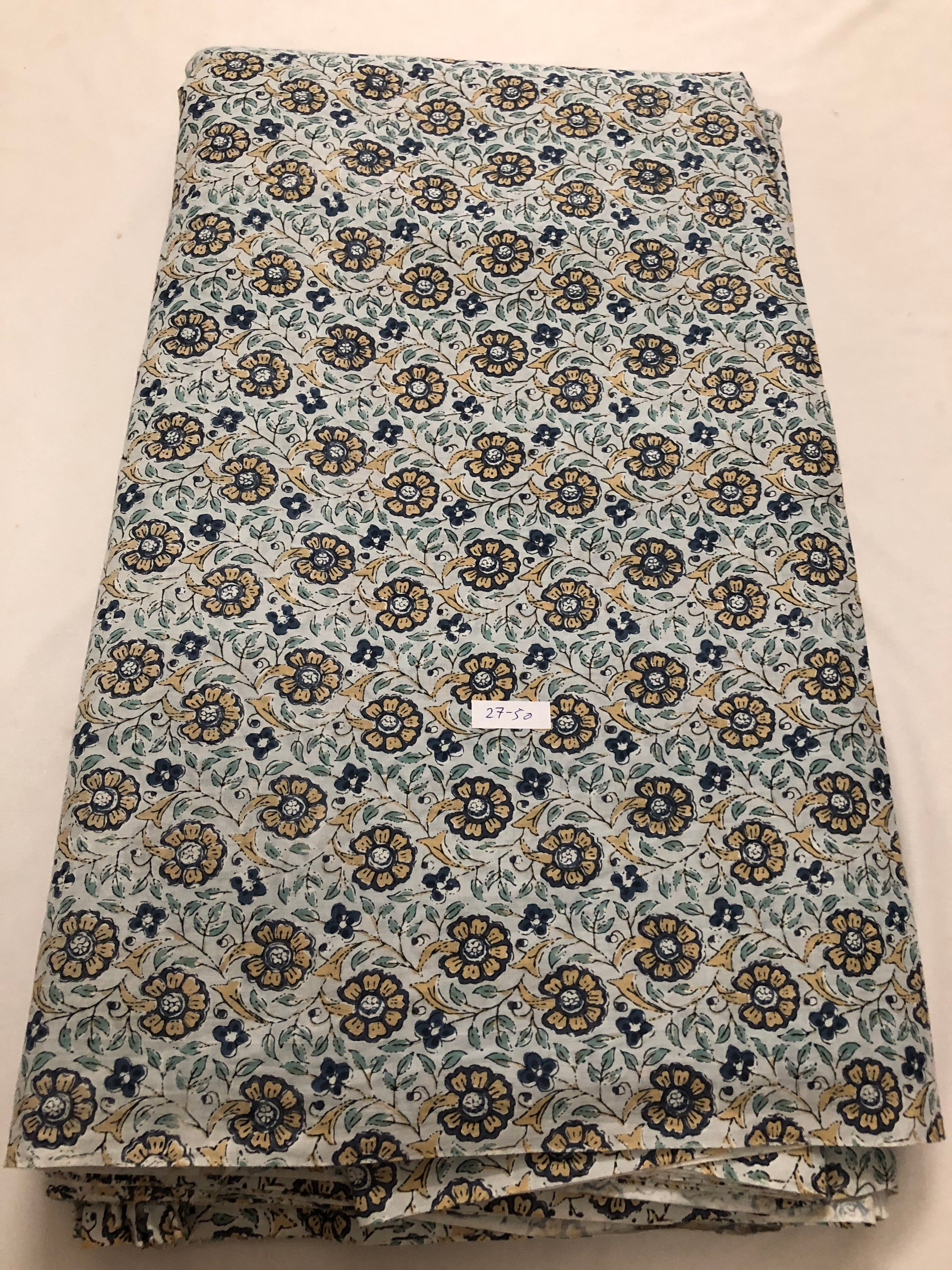 Buy pure cotton fabrics online | Plain cotton and printed cotton fabri ...