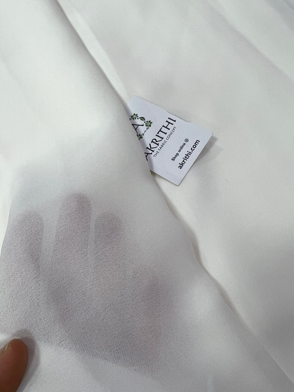 Pure silk double georgette fabric 90 grams – Akrithi