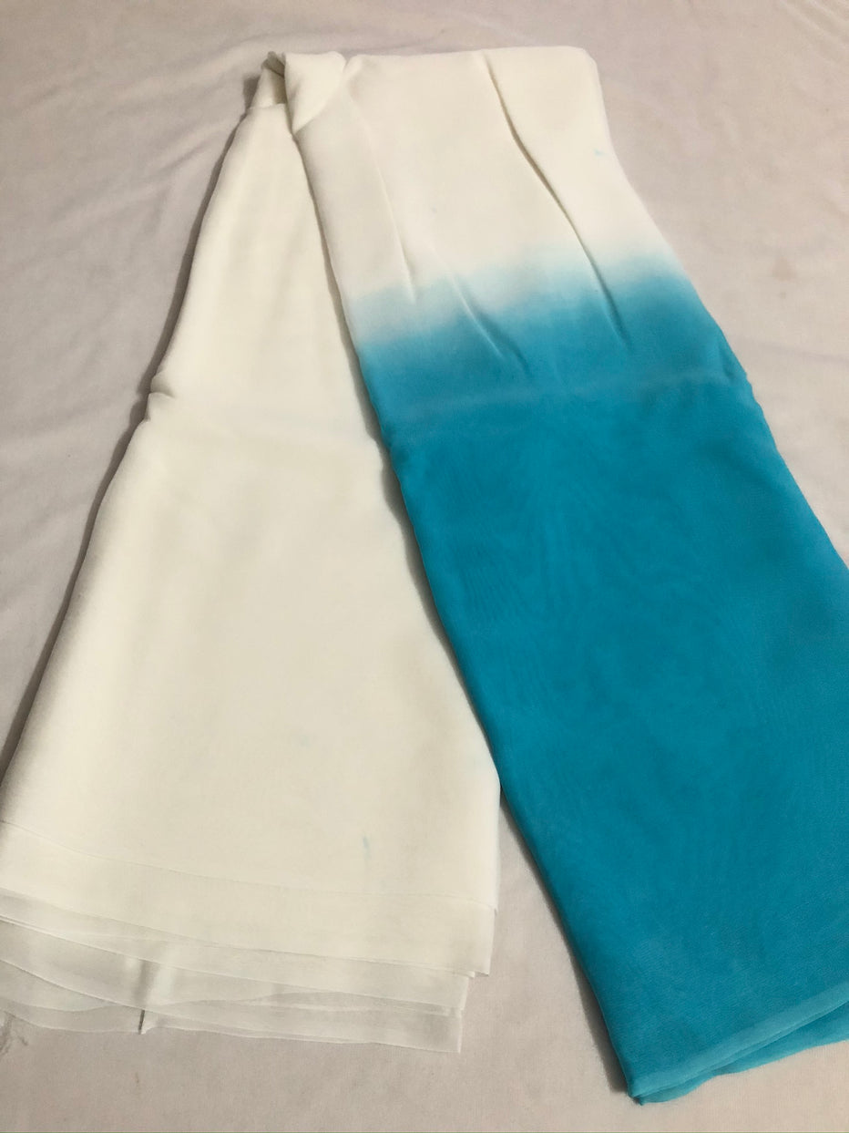Buy shaded georgette saree online | double shaded and multi shaded ...