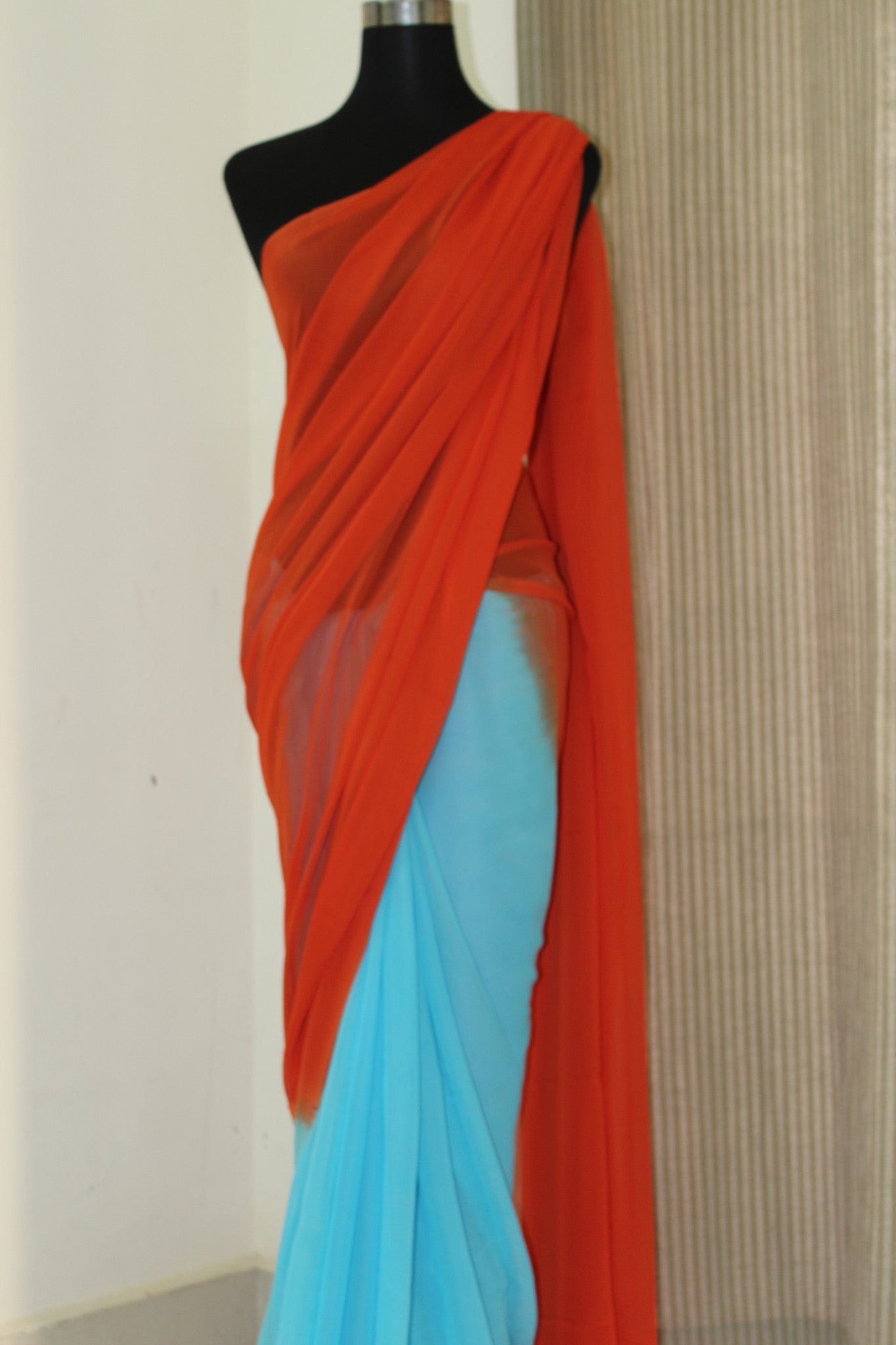 Buy shaded georgette saree online | double shaded and multi shaded ...