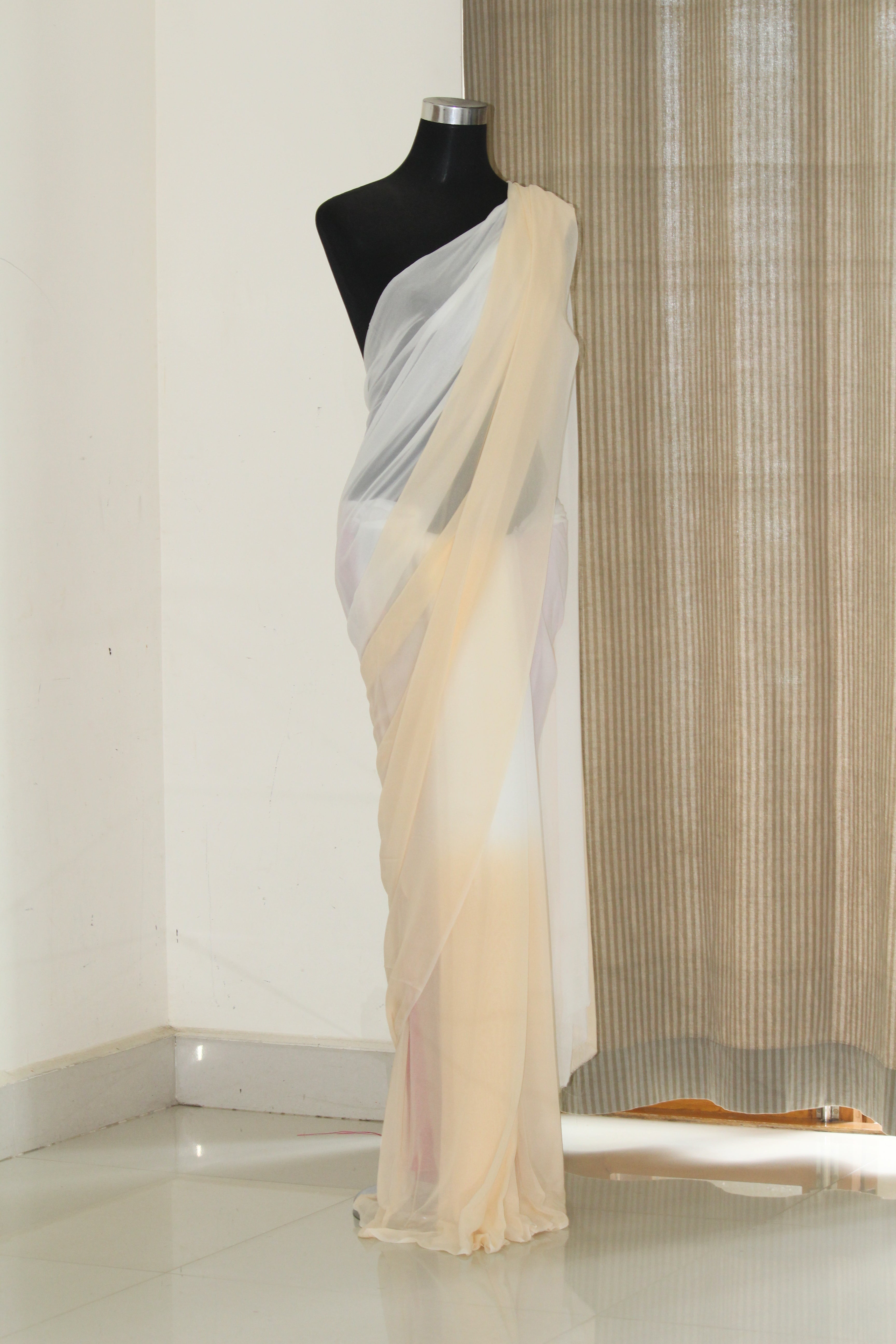 Buy shaded georgette saree online | double shaded and multi shaded ...